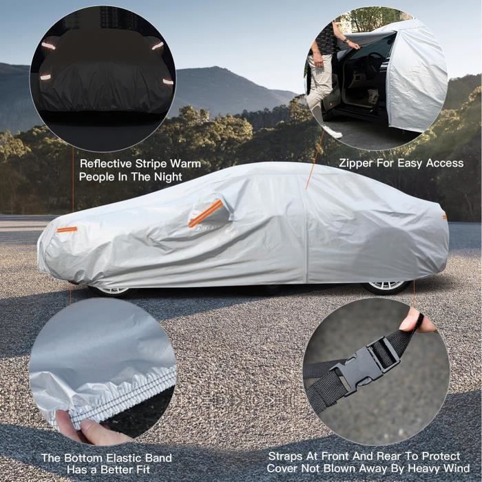Kayme Bache Voiture étanche Respirante 6 Couches Housse De Protection