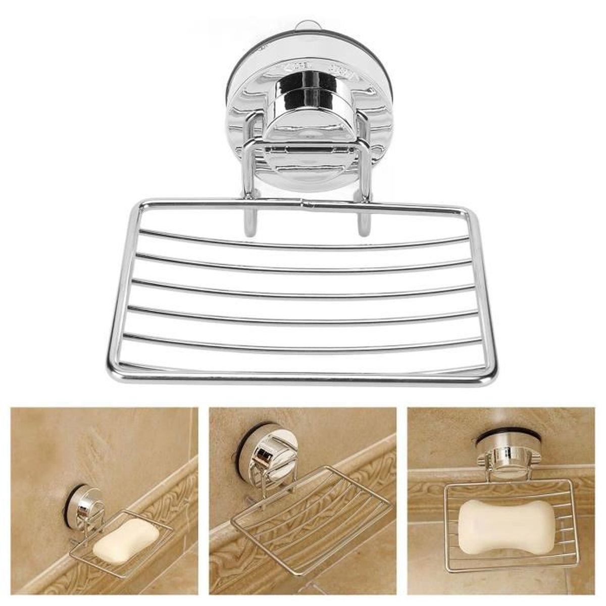 Porte-savon en acier inoxydable Égouttoir à savon en acier inoxydable ...