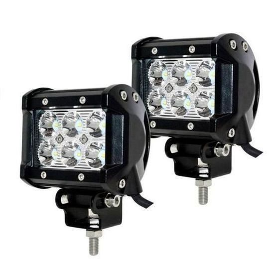 LED Lampes de travail projecteur led 12v-36v 18w Flood Led Light 2PCS ...