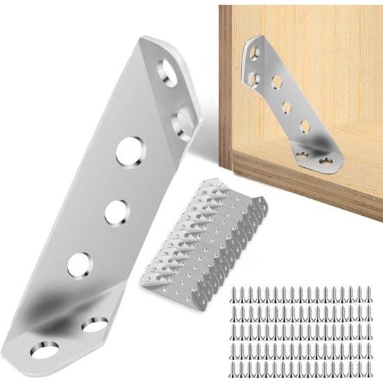 12 PCS Equerre Metal Equerre Fixation Equerre Angle Equerre Inox ...