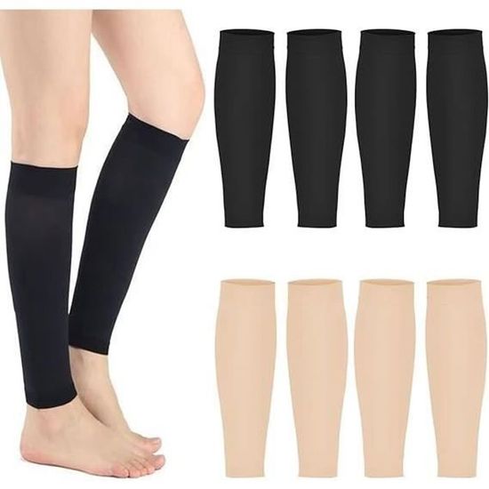 4 Paires Bas de Compression pour Varices, Compression Mollet ...