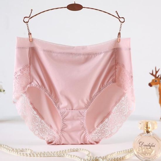 Culotte-slip en dentelle pour femme - Pink[D16855] - Grande taille - Noir, rose Blanc ...