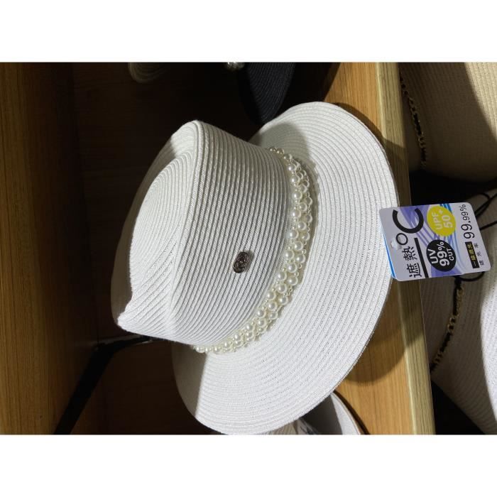 Type 1-Chapeau de paille à large bord pour hommes et femmes, ander ...