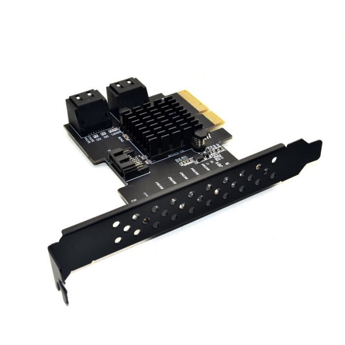 Carte PCIE SATA 3.0 à 6 000 ports, 4X Gen3, PCI Express, convertisseur ...