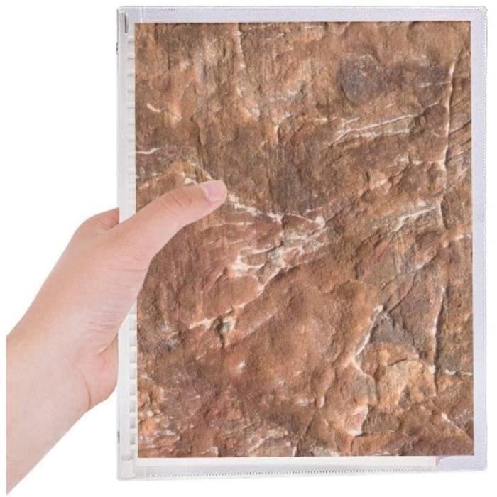 Brown Rock Carnet de notes à spirale rechargeable Motif rugueux[J1145 ...