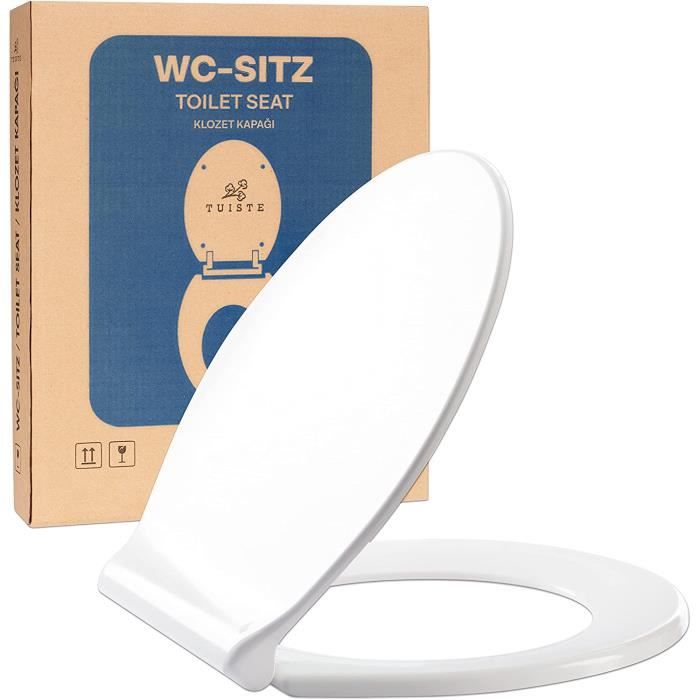 Abattant Wc Forme D, Lunette Wc Avec Fermeture En Douceur, Lunette De ...