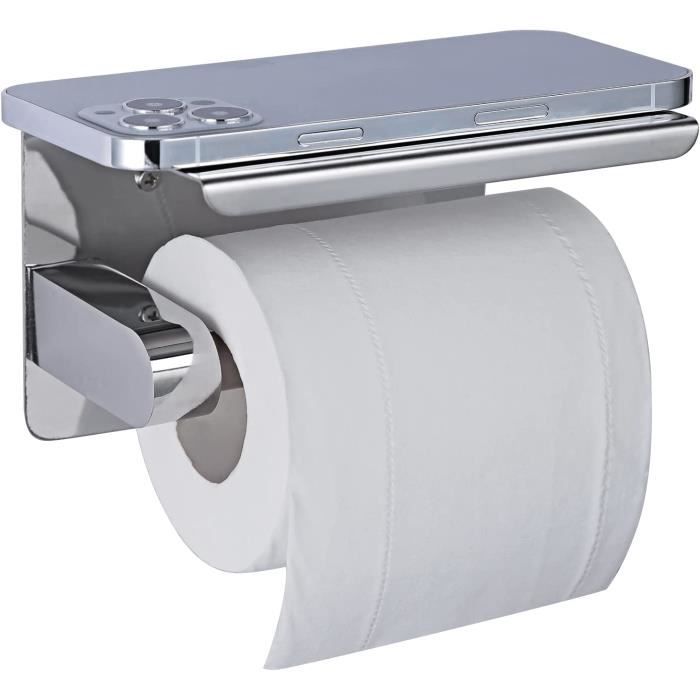Porte Papier Toilette, Support Papier Rouleau sans Percage Derouleur ...