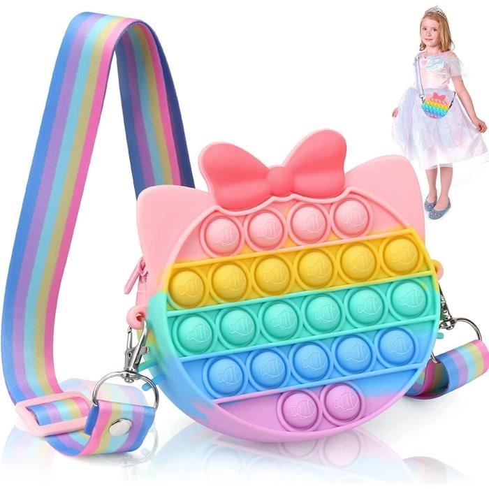 Sac Pop Bublle It Fille, Sac enfant,Push Fidget Bubble Sac à ...