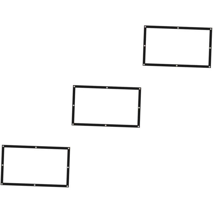 3 Pièces 84 Écran De Projection Écran Pour Projecteur Bas Écrans De ...