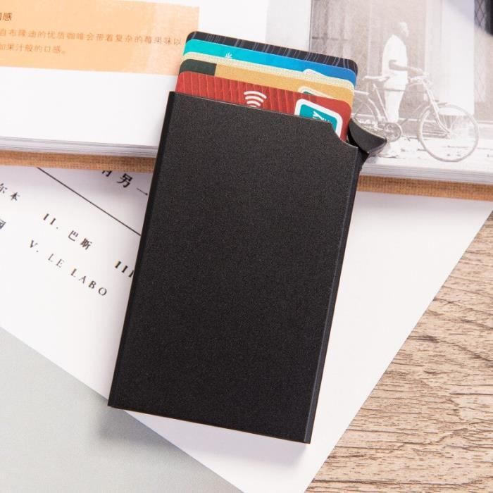 Porte-Cartes WVXMV ID Credit Bank Card Holder Wallet Men Anti Rfid ...