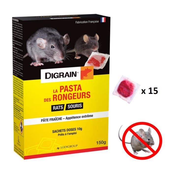 Pâte appat raticide souricide spécial intérieur - Cdiscount Au quotidien