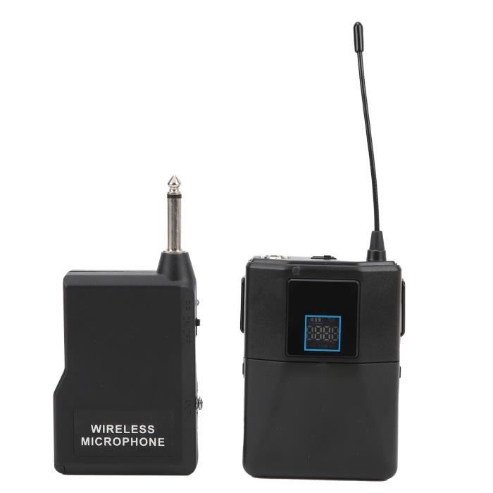 Microphone Lavalier Micro Cravate, Microphone Cravate Sans Fil À Pince Mains Libres 610 Mhz-675 ...