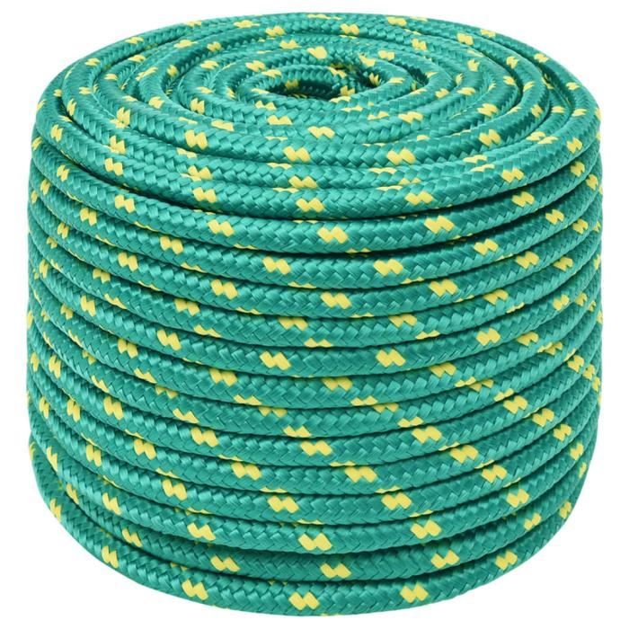 Corde de bateau Vert 12 mm 100 m Polypropylène DIOCHE7807118222668 - Cdiscount Bricolage