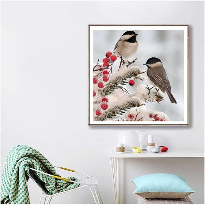 5D Diamond Painting Robin Oiseau,Diy Broderie Diamant Kit Complet ...