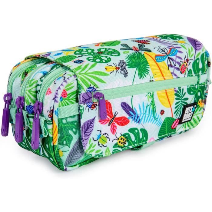 Trousse Scolaire Triple Design Avec Grandes Poches Intérieures Et ...