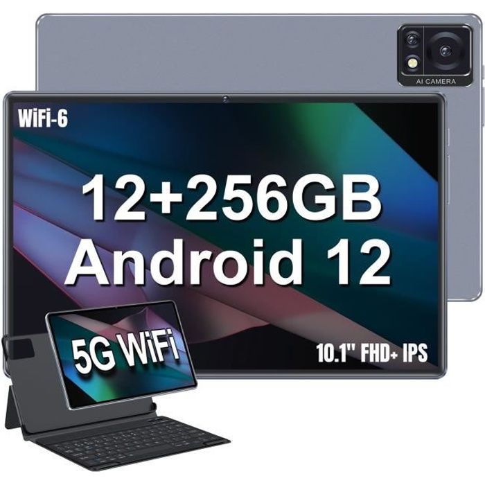 Tablette tactile - 10,1" - VANWIN Y83(WiFi) - RAM 12Go - ROM 256Go-1To TF - Android 12 - Argent ...