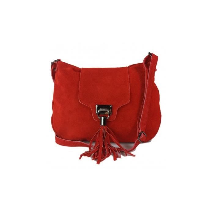 Sac à main VERA PELLE VPZ55R Rouge - Femme/Adulte - Cdiscount Jardin