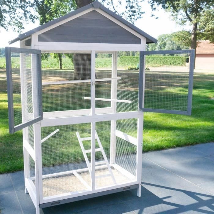 Volière Cage à oiseaux en bois de haute qualité - Apollo XL 304 ...