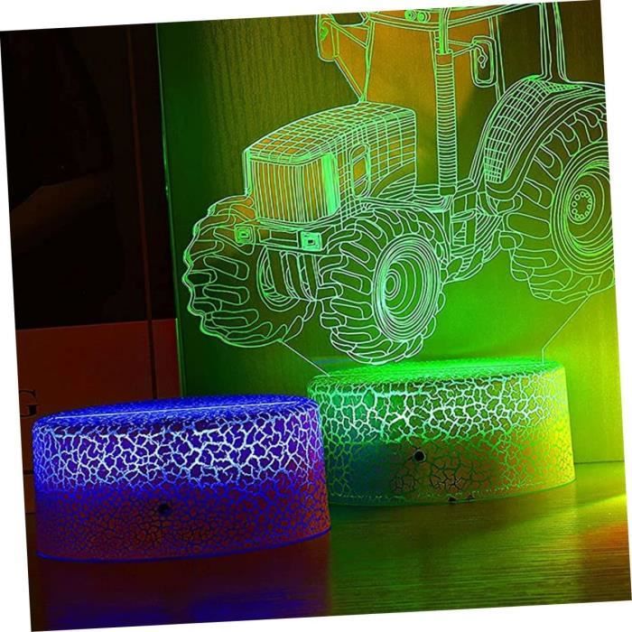 1 Set Led Lumière Base Changement De Couleur Veilleuses Lampe De Table ...