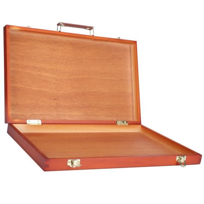 TMISHION Boîte de peinture en bois Boîte de rangement d'outils de ...