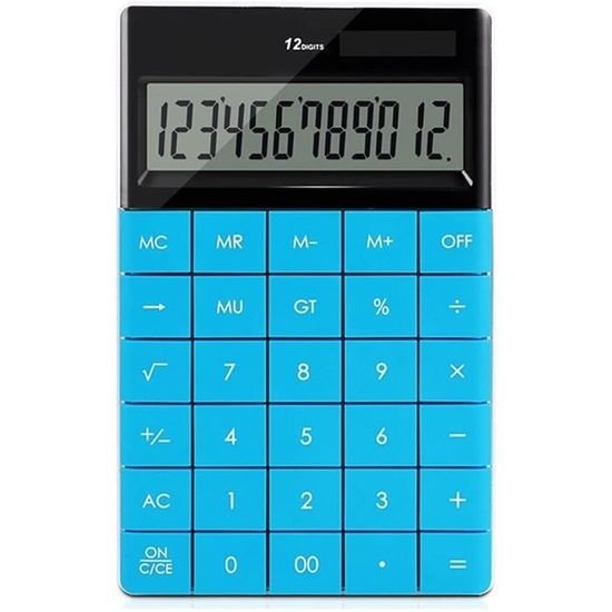 Calculatrice Calculateur de bureau électronique à 12 chiffres Grand ...
