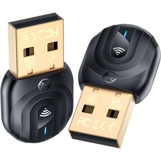 Adaptateur Usb Bluetooth 5.1 Pour Pc, Adaptateur Bluetooth Longue Portée De 50 M Avec Antenne ...