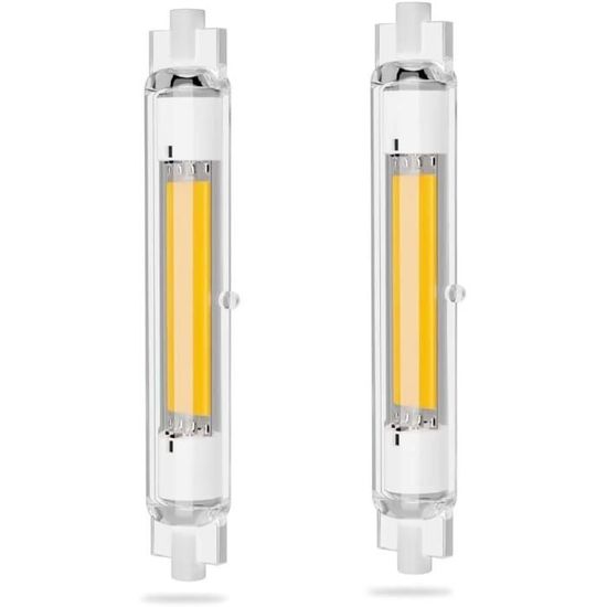 R7S LED 118mm Dimmable, Blanc Naturel 4000K, 30W Économie Énergie COB ...