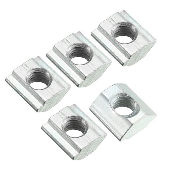 SOURCING MAP Écrou en T Coulissant M5 fileté pour profilé extrusion ...