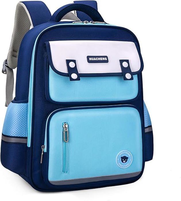 Cartable Garcon Primaire Ergonomique,16 Pouces Sac a Dos Garcon pour ...