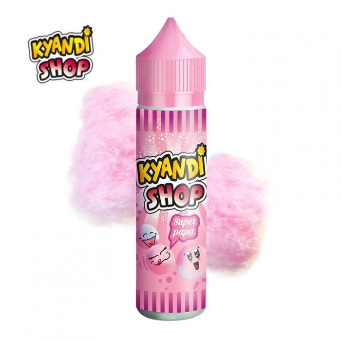 Super Papa 50ml - Kyandi Shop 06mg - avec 2 boosters de nicotine ...