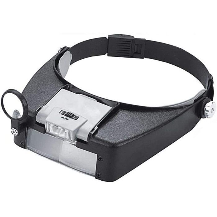 Loupe serre-tte Loupe de bijoutier mains libres Loupe casque Label - Cdiscount Appareil Photo