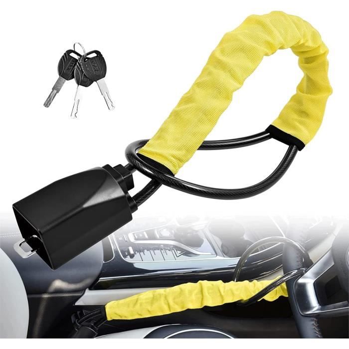 Antivol Voiture Serrure Volant Bloque, Verrouillage Du Volant, Anti Vol ...