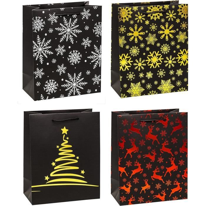 Sac cadeau DESIGN PREMIUM, lot de 12, taille : grand (32 x 26 x 13,5 cm ...