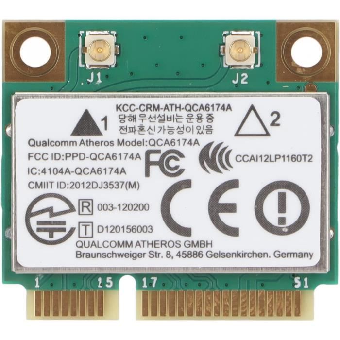 Carte réseau sans fil pour ordinateur, Bluetooth 4.1 2.4-5G double ...