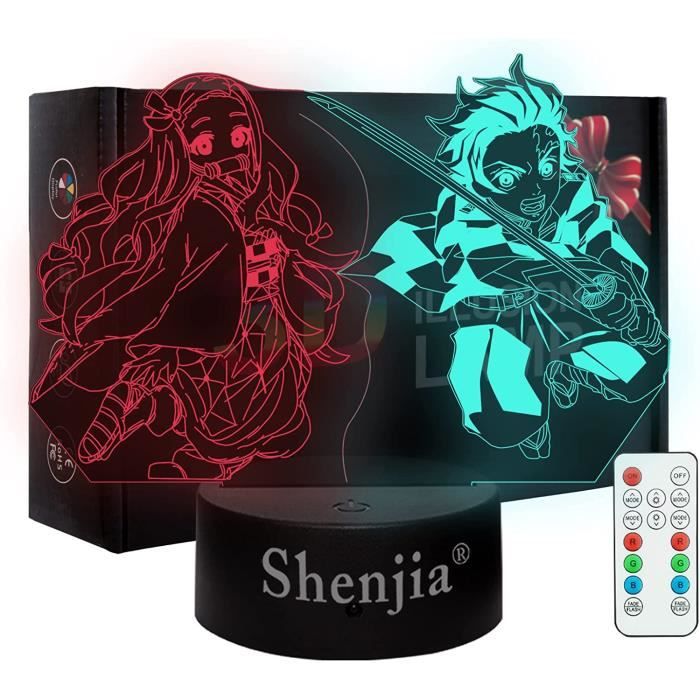 Demon Slayer Lampe - Kamado Tanjirou - Kamado Nezuko Lampe 3D Anime ...