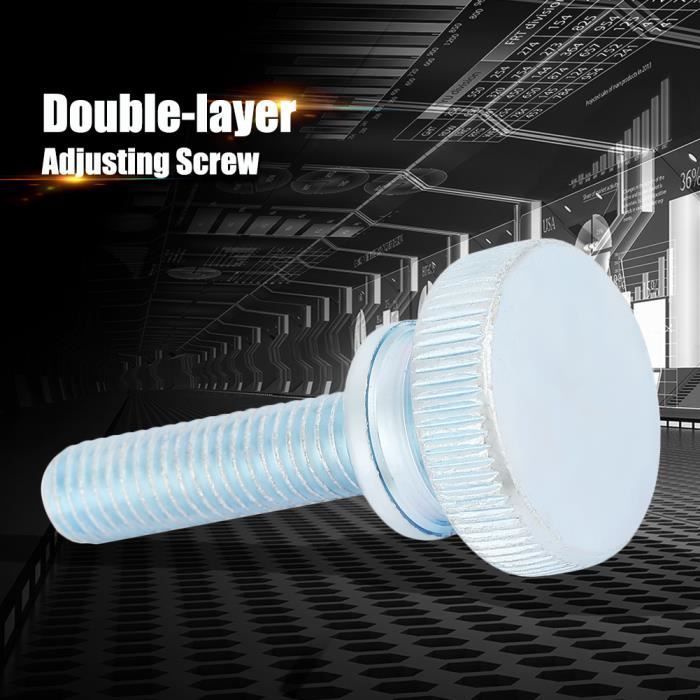 Cikonielf Lot de 10 Vis à Molette M8 en Acier au Carbone Zingué à Tête ...