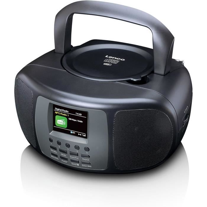 Radio CD Portable - LENCO - SCD-860BK - DAB+/FM - Bluetooth - Écran TFT ...
