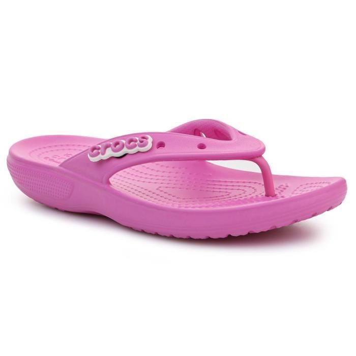 Chaussures CROCS Classic Flip Rose - Femme/Adulte Rose - Cdiscount ...