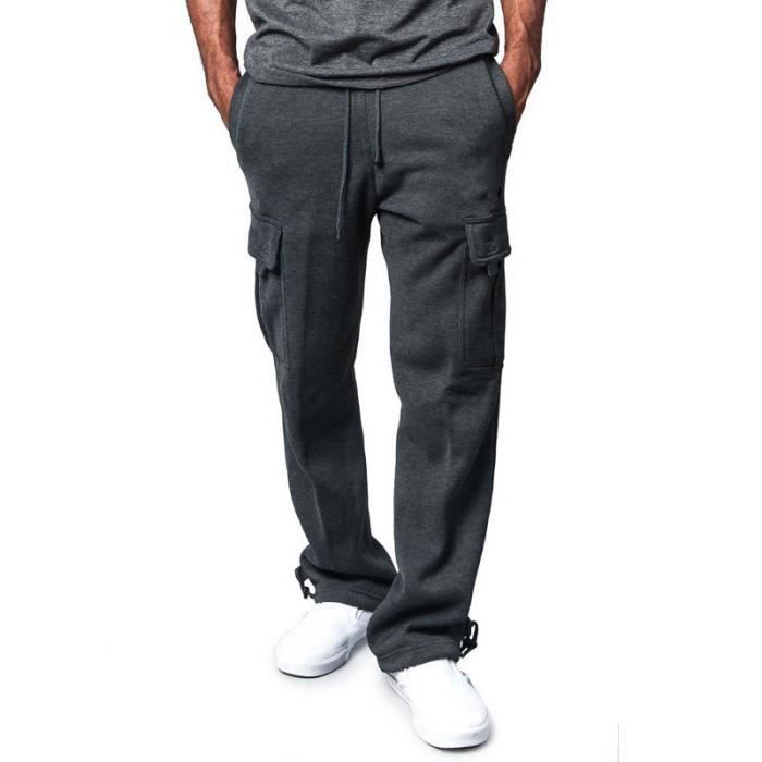 Pantalon de jogging - Cargo de jogging pour homme style Gris_foncé ...