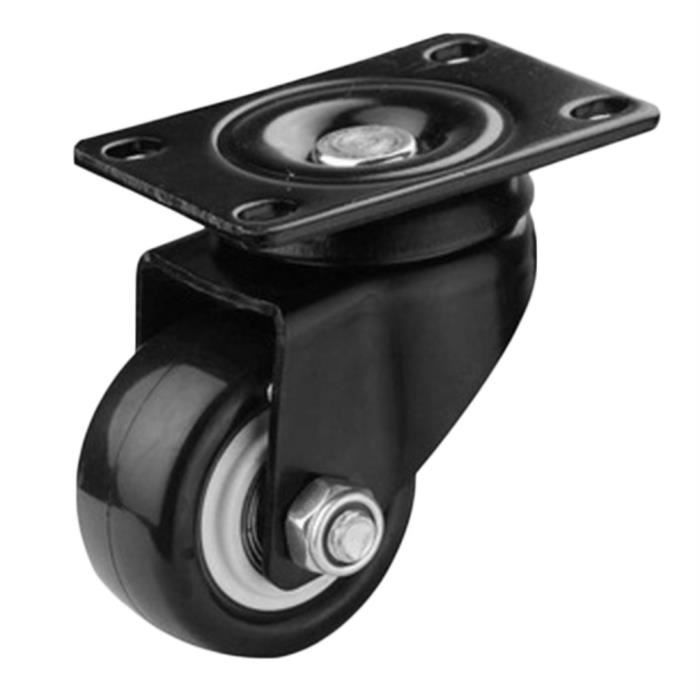 4 Heavy Duty pu roulette roulette chariot transport rouleaux pivotant ...