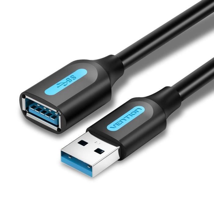 Câble Rallonge USB 3.0 Câble Extension 5Gbps Mâle A vers Femelle A ...