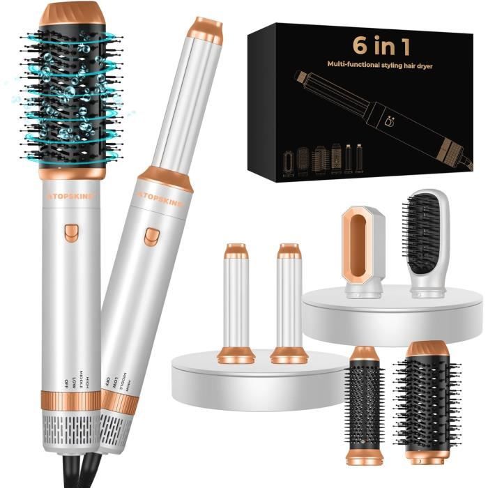 Air Styler 6 In 1, Hair Styler Avec Seche Cheveux, Boucleur A Air ...