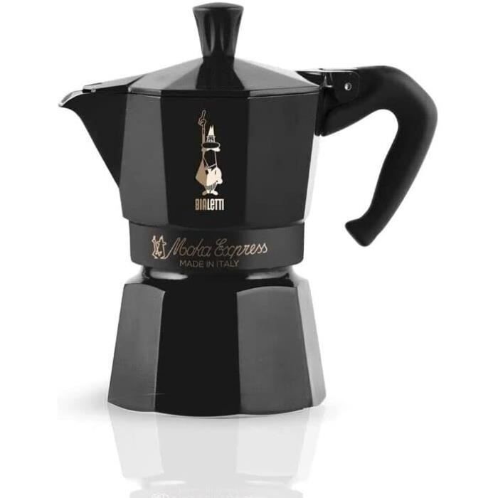 Bialetti Mokina Noir Mini Moka Cafetière 40 cc Espresso Demi Tasse ½ ...