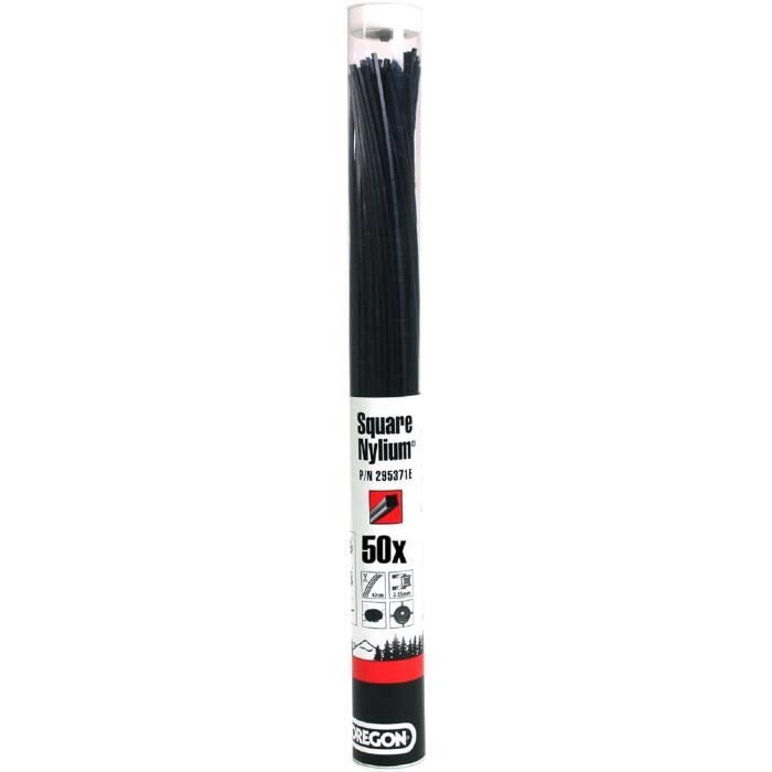 Oregon 295372E Fil de coupe carré Nylium, 3,75 mm, 42 cm (x50)122 ...
