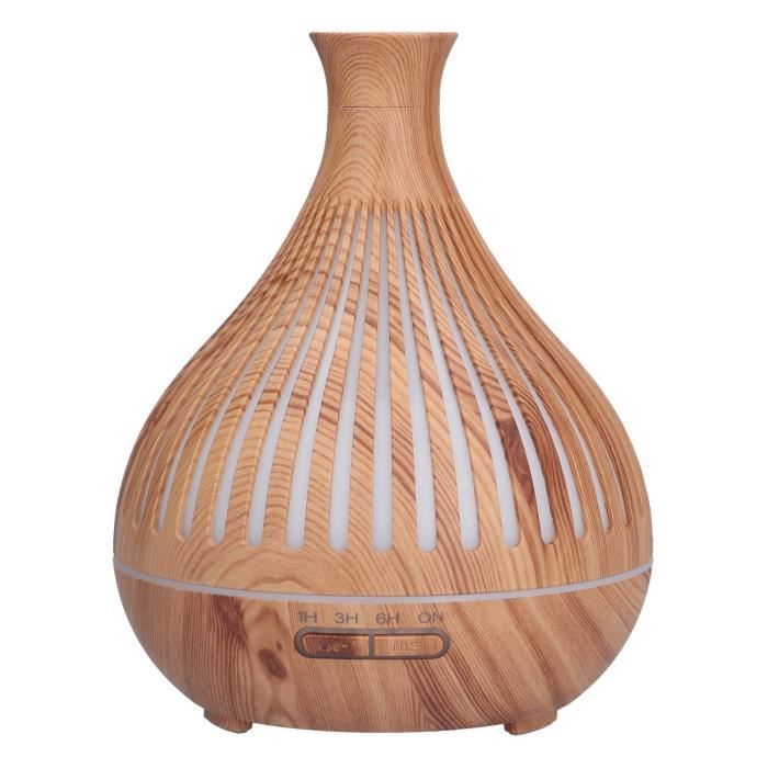 NAK-2 en 1 Humidificateur diffuseur à grain de bois 400 ml d'arôme électrique à télécommande à ...