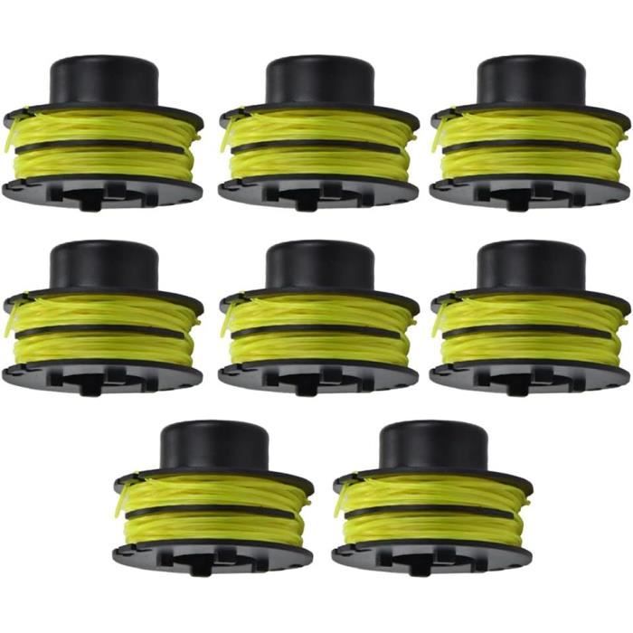 Lot De 8 Bobines De Fil De Rechange Pour Débroussailleuse Ryobi Rac118 Rlt3525S Fast Post ...