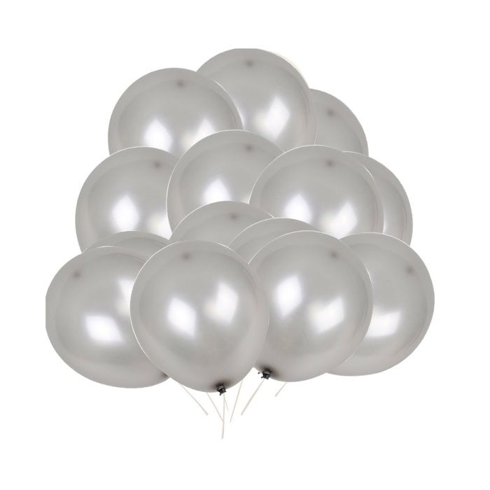 Ballons en Latex Argent Ballon Uni de Qualité Supérieure Articles de ...