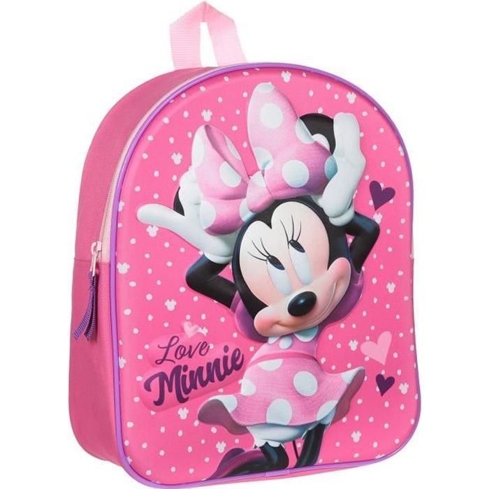 MINNIE MOUSE Sac à Dos Strong Together (3D) Enfant Rose - Cdiscount ...