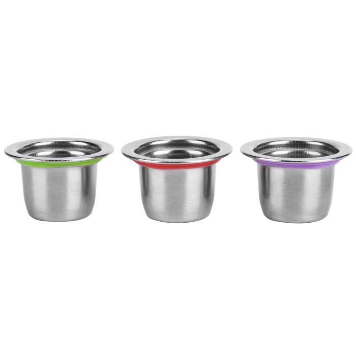 VBESTLIFE dosette de café 3pcs / set filtre rechargeable en acier ...