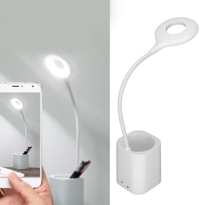 Lampe de table rechargeable USB Lampe de table LED 3 niveaux Protection ...